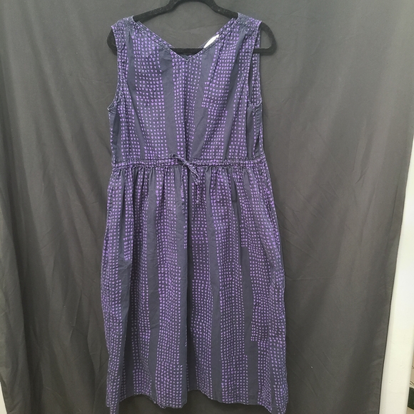 Toast | Dresses | Toast Womens Navy And Purple 0 Cotton Dress Size 14 ...